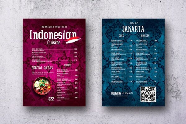 Indonesian Food Menu Bundle - Graphimarket