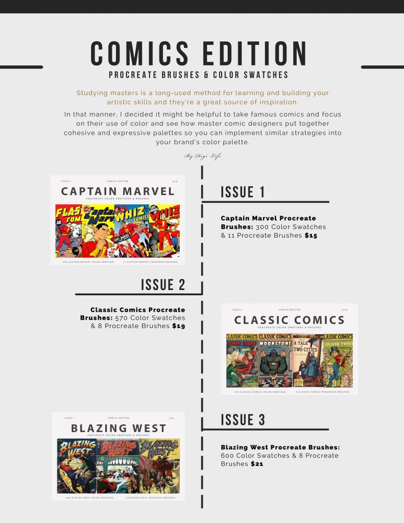 Comic Bundle Procreate Brushes - Graphimarket