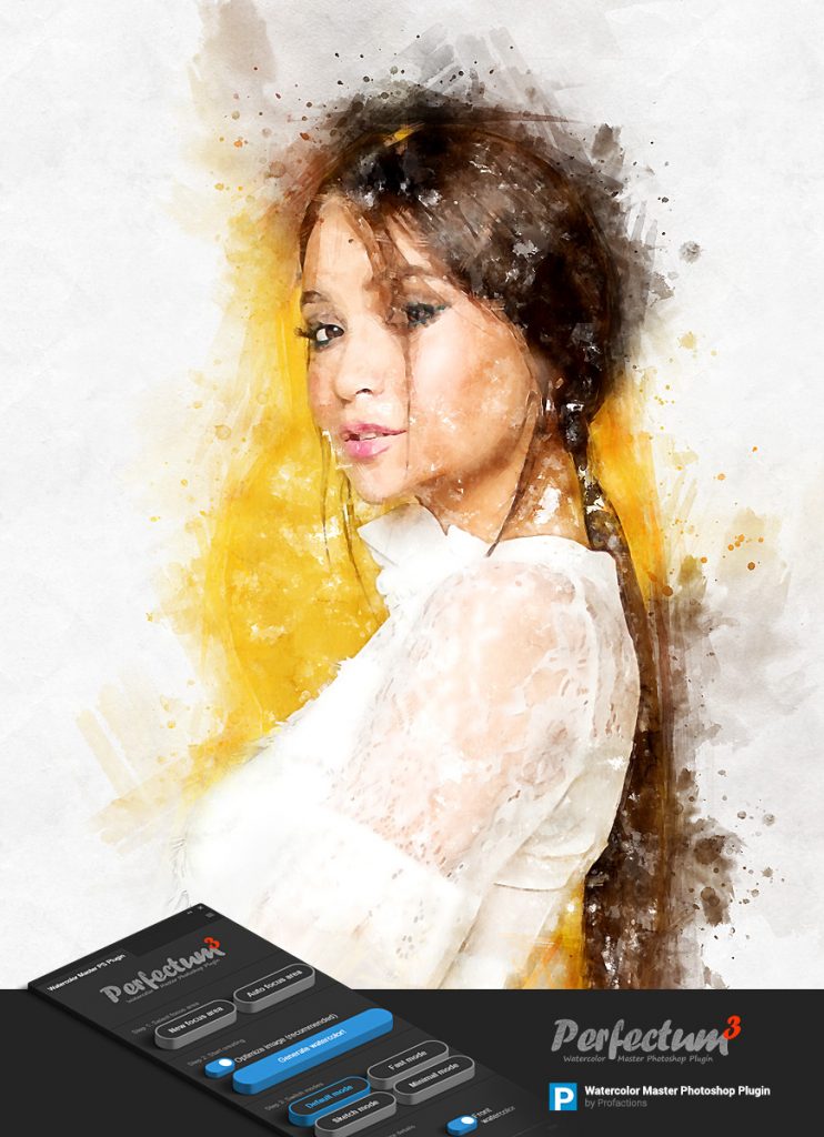 Watercolor Master - Perfectum 3 - Photoshop Plugin - Graphimarket
