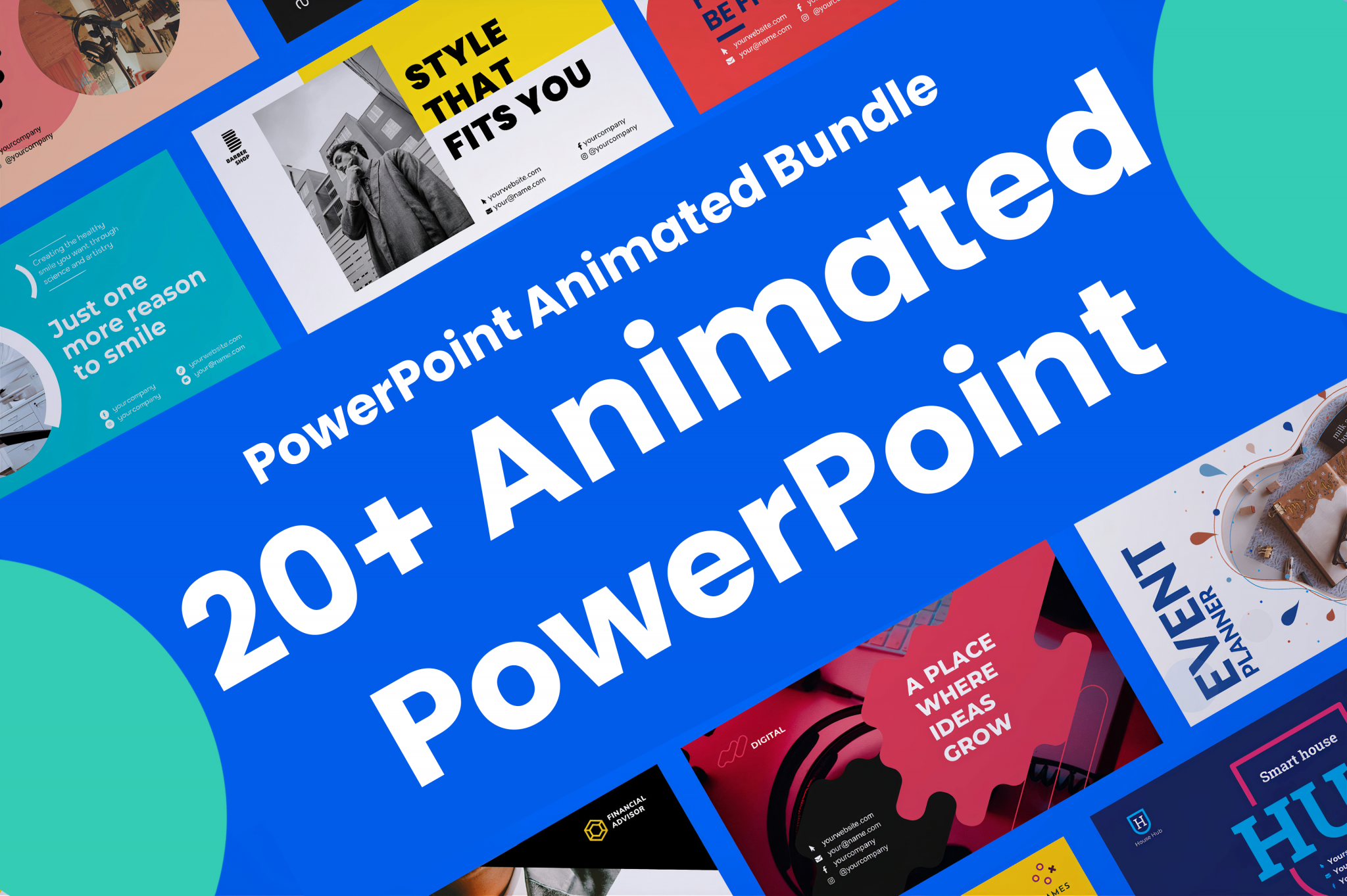 PowerPoint Animated Bundle - Graphimarket